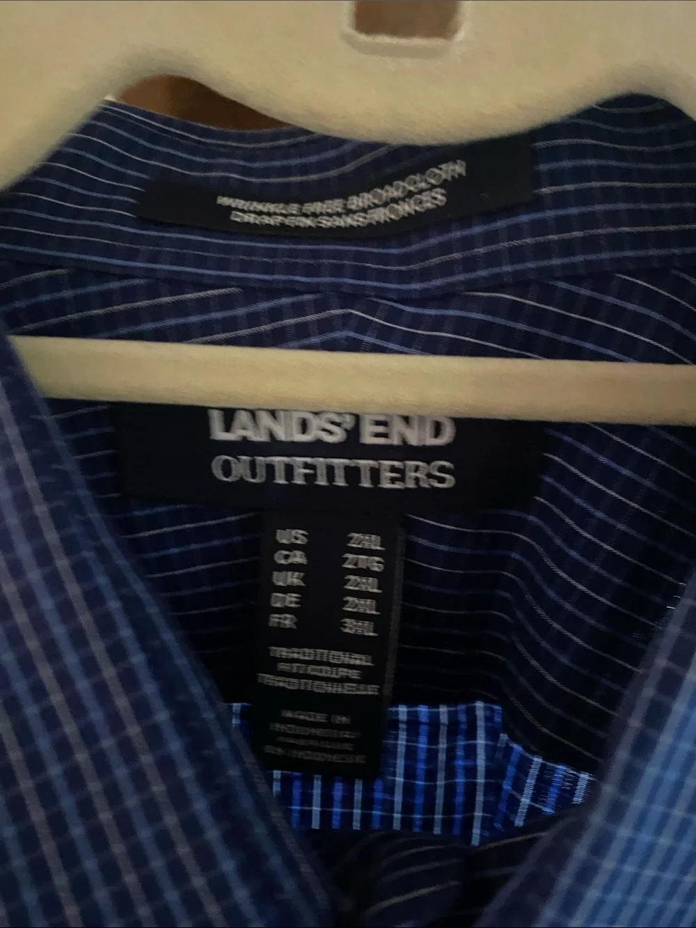 Lands' End | Shirts | Lands Endnissan Logo Navy Buttonup Work Shirt ...